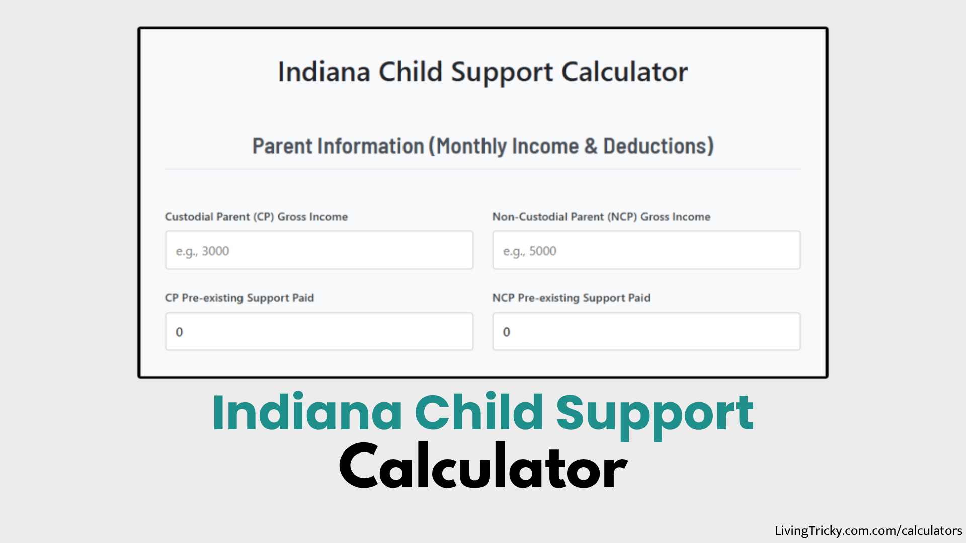 Indiana Child Support Calculator – Accurate & Easy to Use – LivingTricky