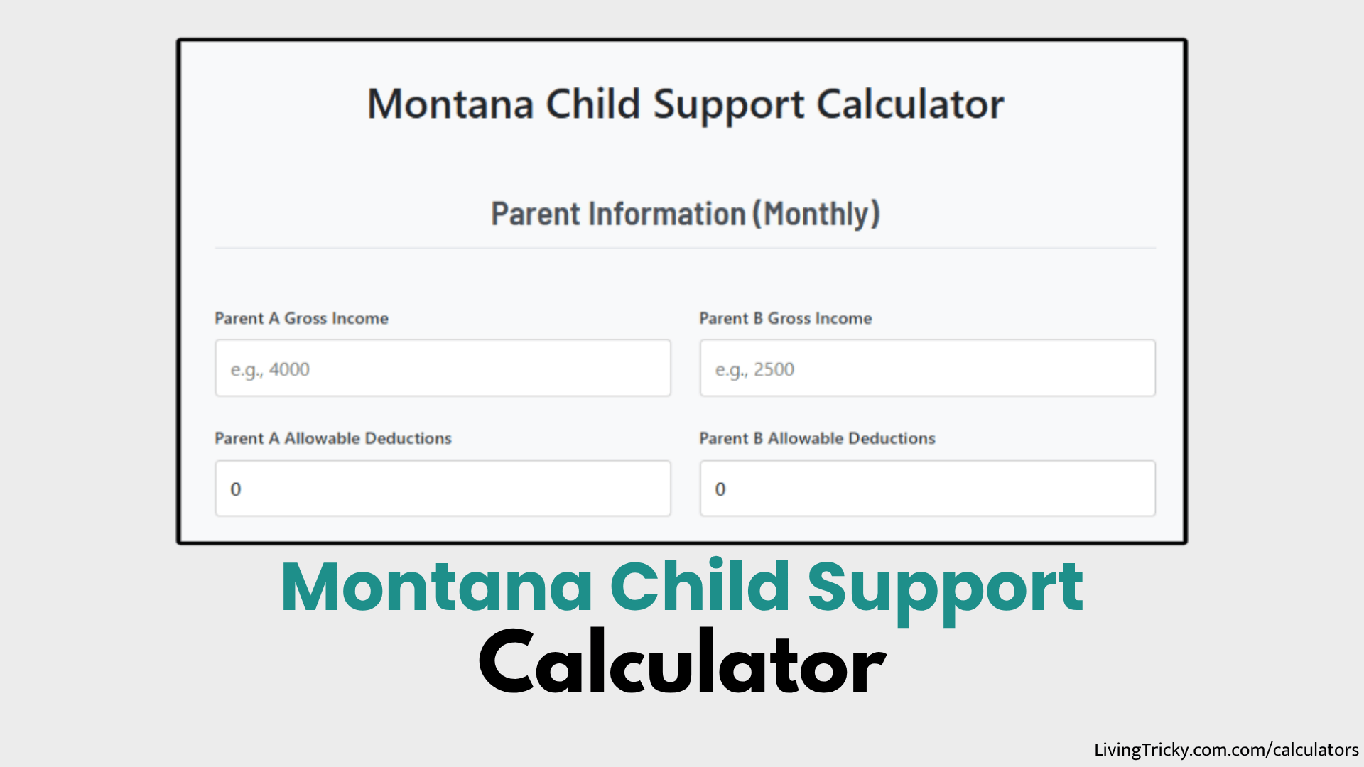 Montana Child Support Calculator – Accurate & Easy to Use – LivingTricky