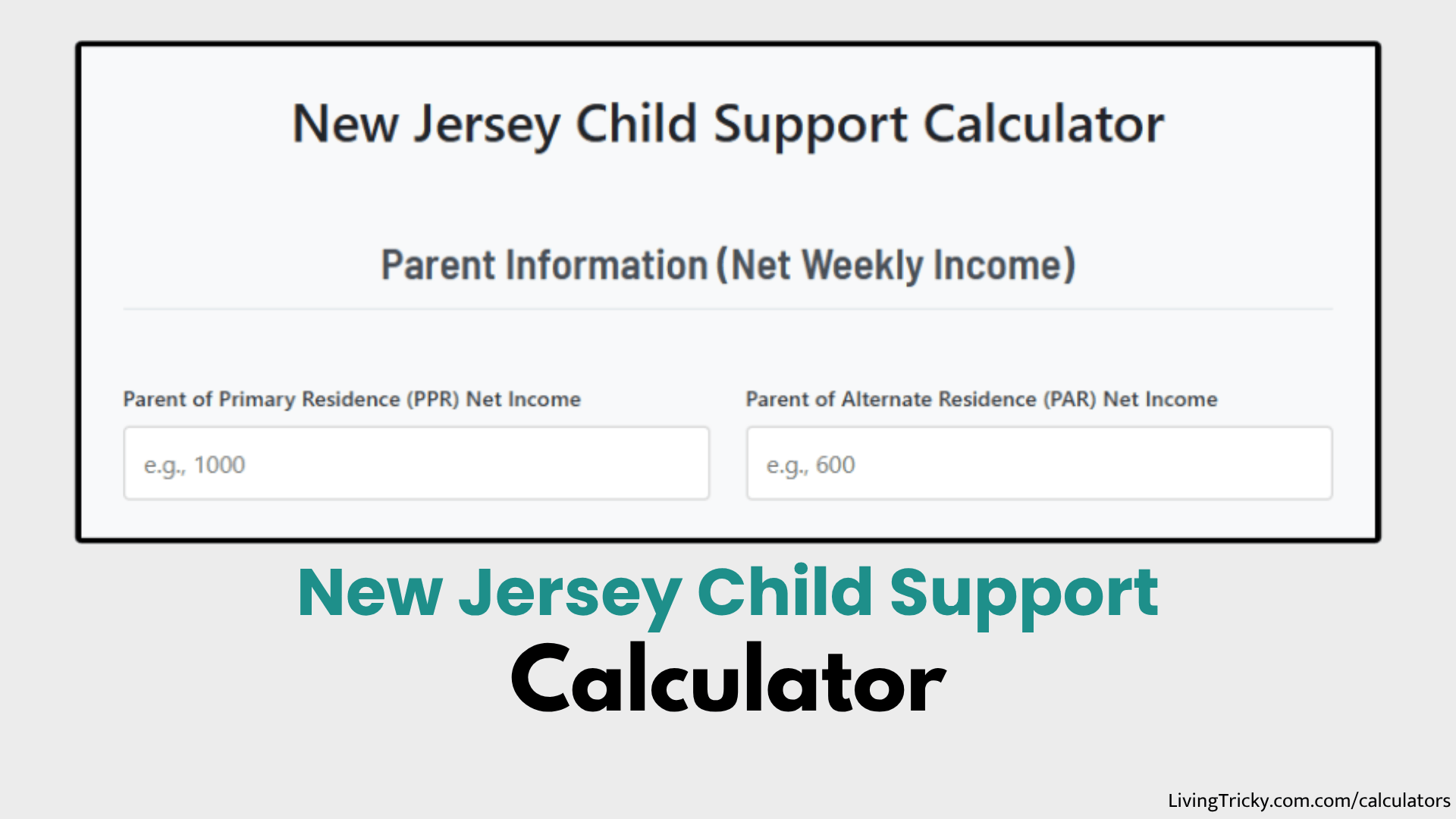New Jersey Child Support Calculator – Accurate & Easy to Use – LivingTricky