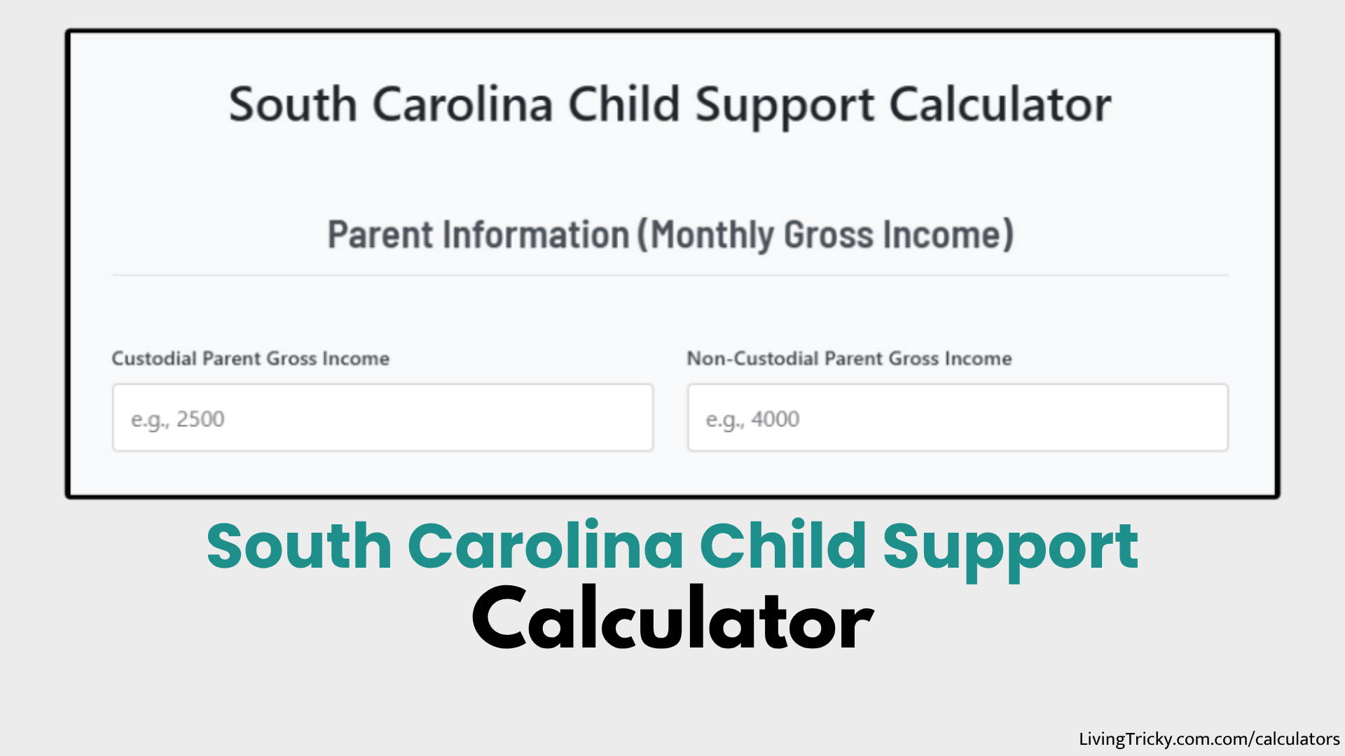 South Carolina Child Support Calculator – Accurate & Easy to Use ...