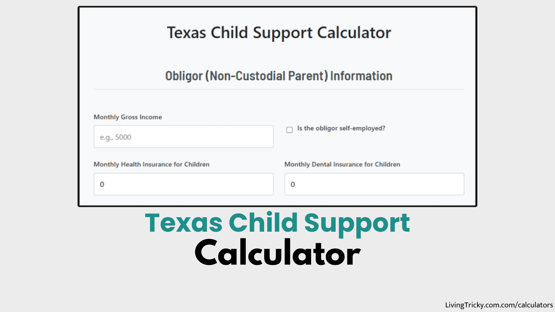 Texas Child Support Calculator – Accurate & Easy to Use – LivingTricky