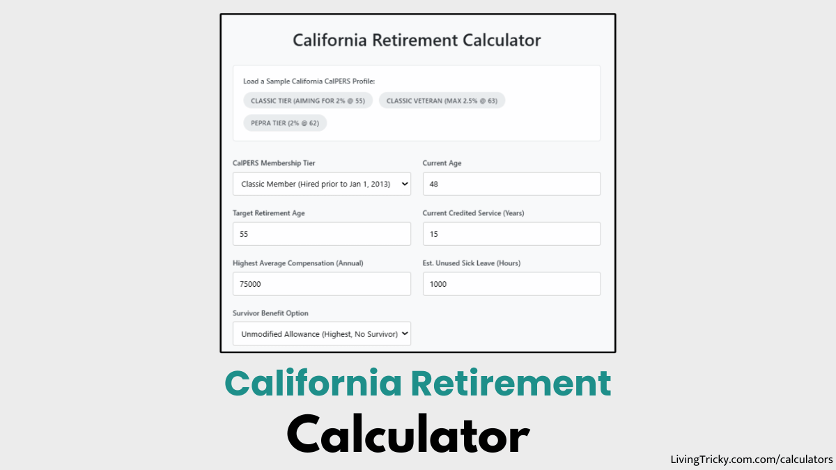 California Retirement Calculator: Fast, Free & Secure