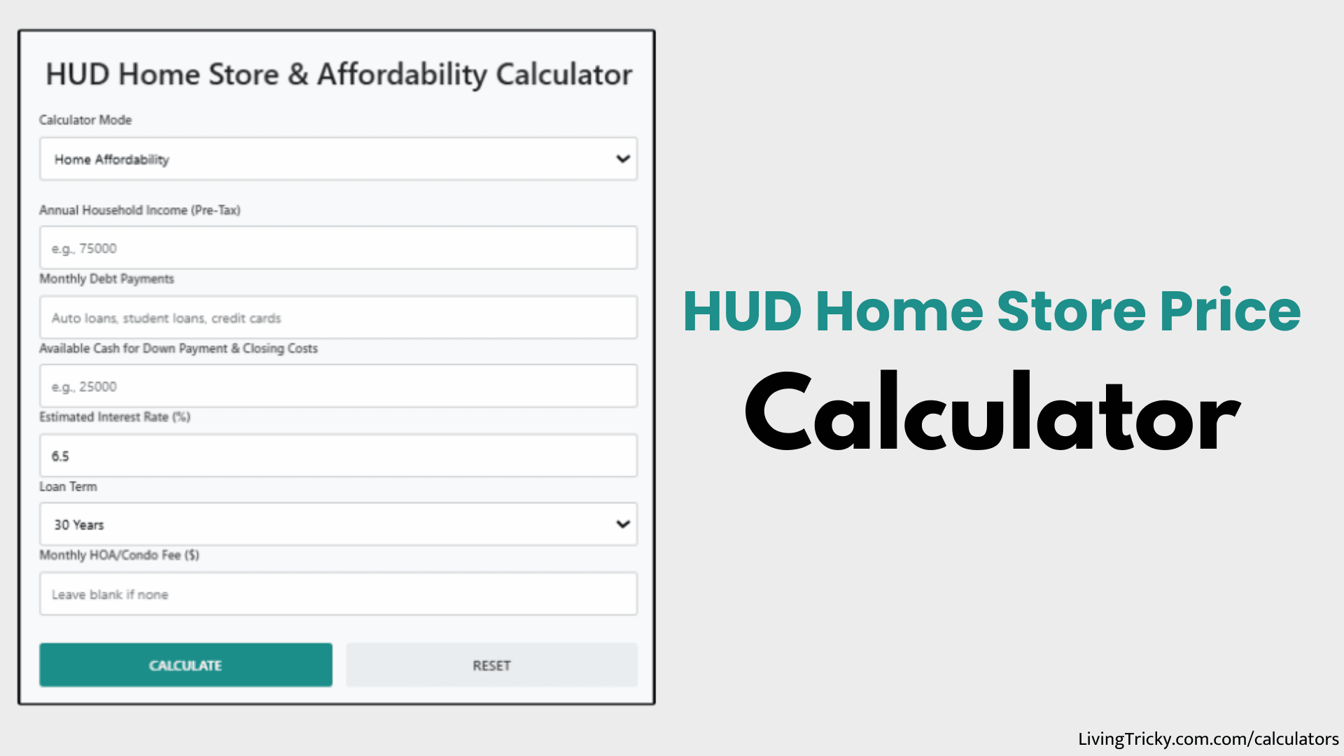 HUD Home Store Price Calculator – LivingTricky