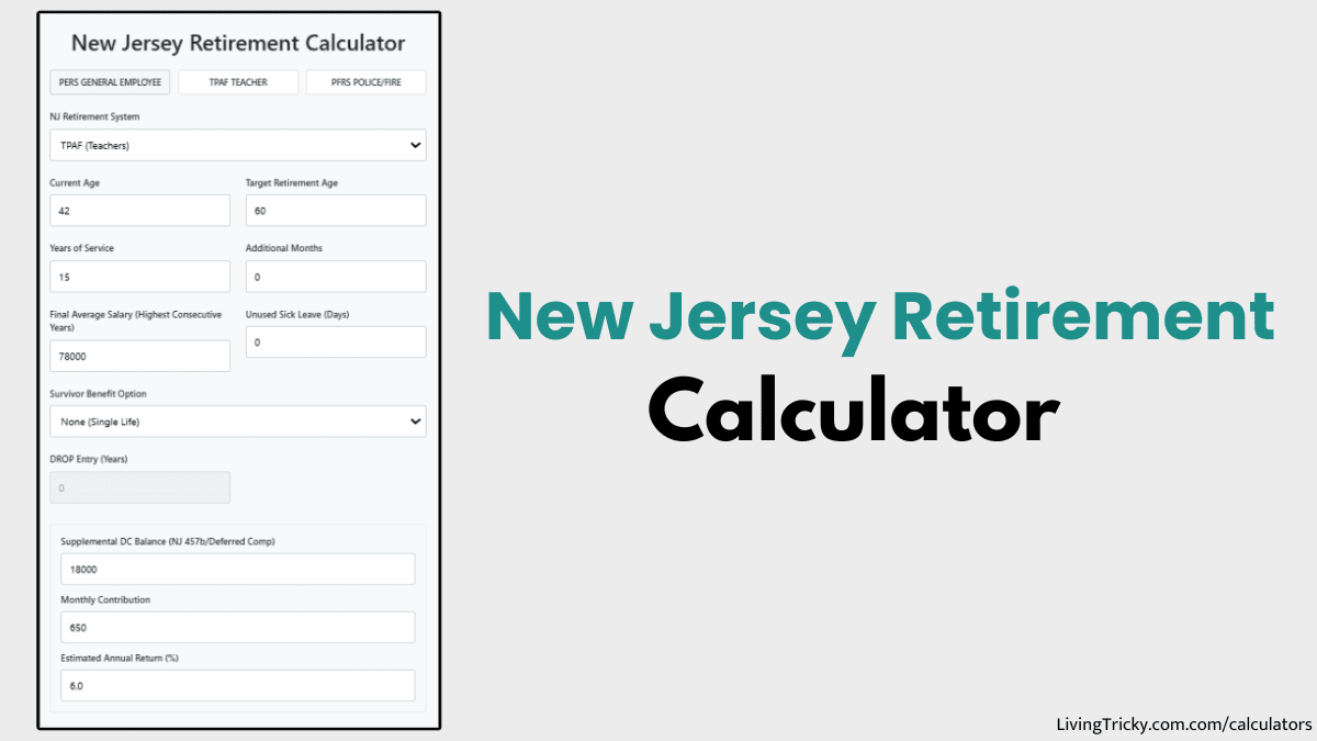 New Jersey Retirement Calculator – LivingTricky