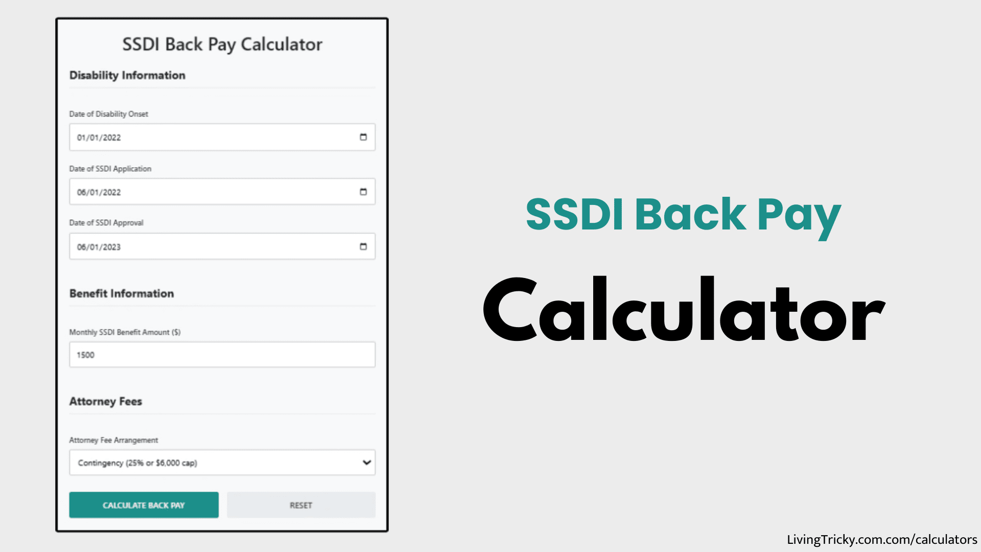 SSDI Back Pay Calculator – LivingTricky